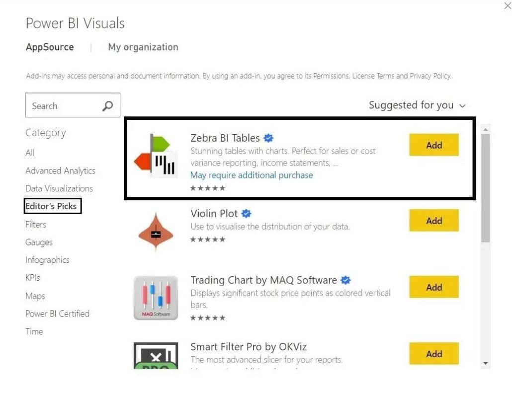 Zebra BI Tables on the top of Editor’s Choice in the AppSource ...