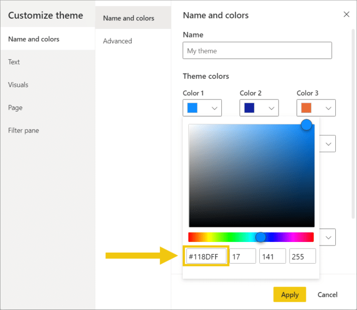 Power BI themes: Deep dive into visual styling of Power BI reports