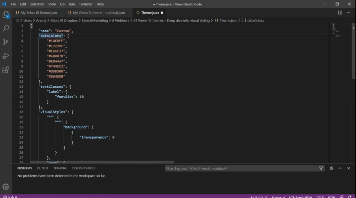 Power BI themes: Deep dive into visual styling of Power BI reports