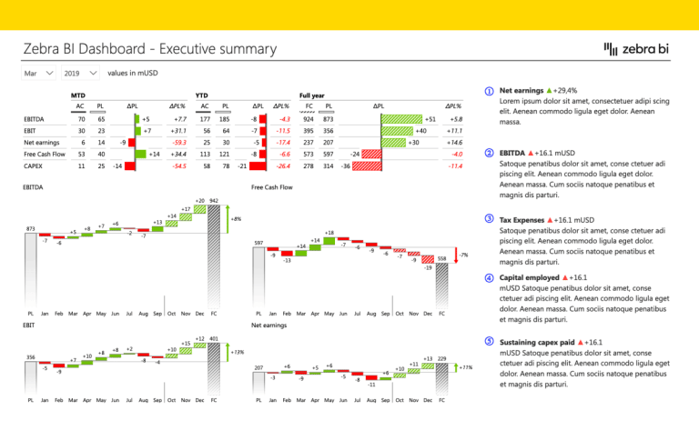Cost Management Power BI Template - Zebra BI