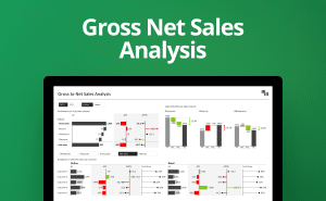 Income statement with a bridge chart free template | Zebra BI