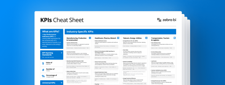 Understanding Business Insights: The Ultimate KPI Cheat Sheet - Zebra BI