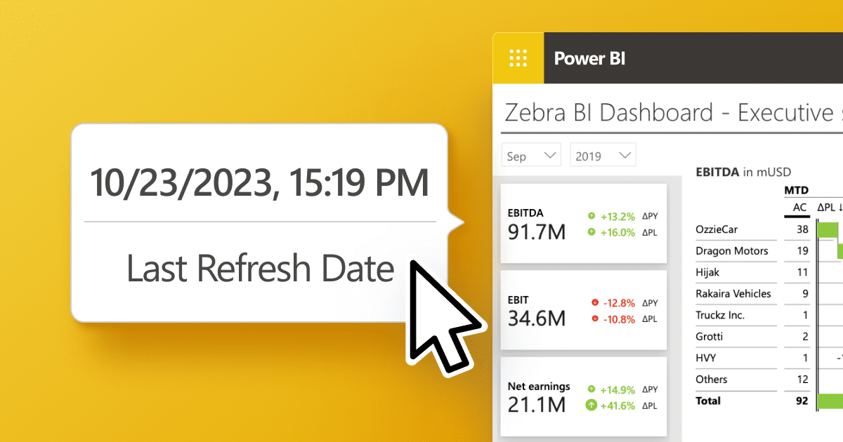 How to Show Last Refresh Date in Power BI - Zebra BI