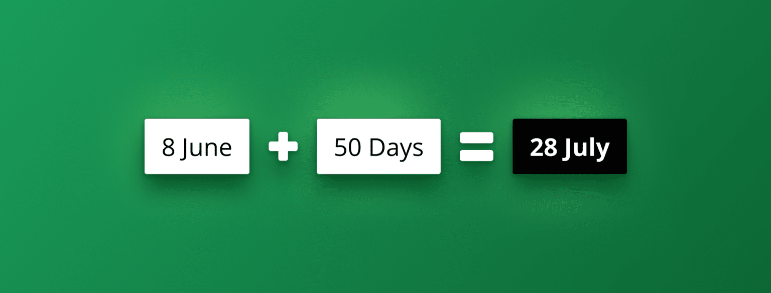 How to Add Days to a Date in Excel - Zebra BI